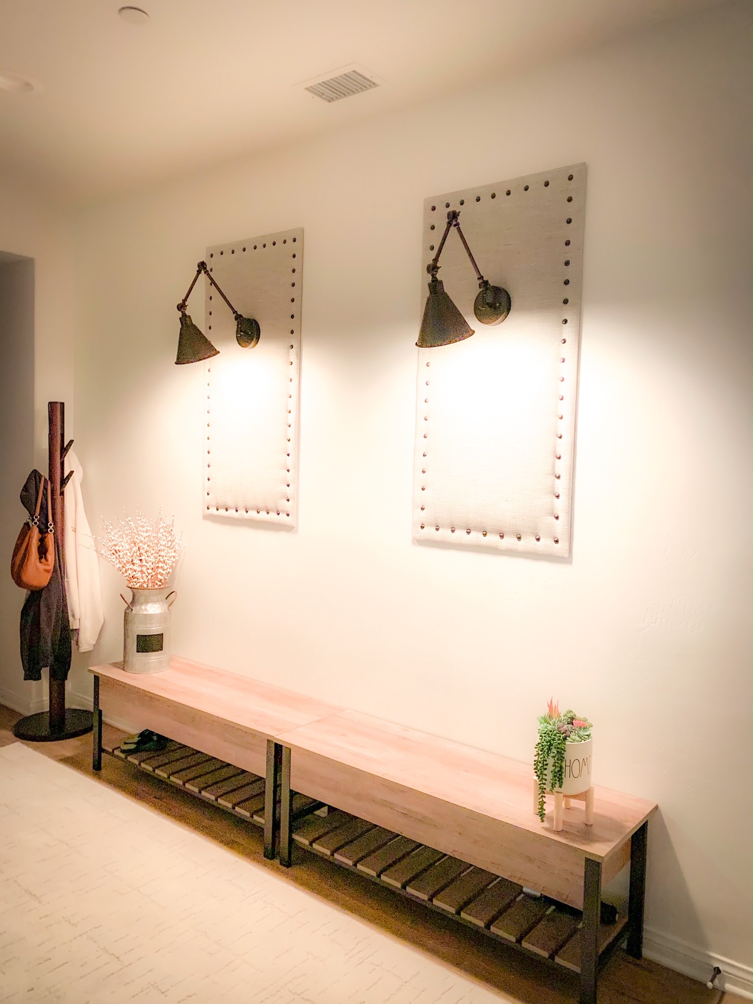 Upholstered panel 24" x 48" x .25" in Pacific Linen - SP Custom Interiors